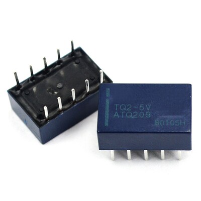信号继电器TQ2-5V TQ2-DC5V TQ2-5VDC ATQ209 10脚1A原装 2开2闭
