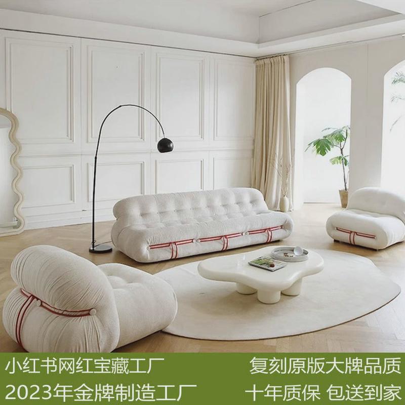 北欧沙发式设计师河马创意新款简约直排休闲懒人钢牙soriana沙发