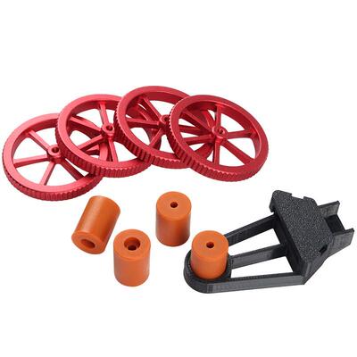 3d打印机配件creality热床平台咖色硅胶柱+红色手拧螺母升级套件