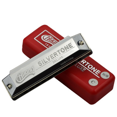 新升级加厚/黄牌103-1huang布鲁斯十孔口琴初学者演奏乐器