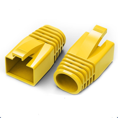 RJ45水晶头保护套彩色水晶头护套0.6-0.65mm8p8c水晶头胶套