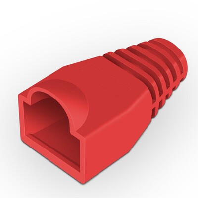 RJ45水晶头保护套彩色水晶头护套0.6-0.65mm8p8c水晶头胶套