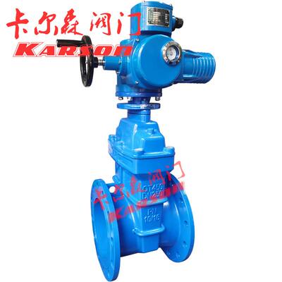 卡DBJ尔森Z945X-10/106软理密封法兰排污水处QT45Q球墨铸铁 电动