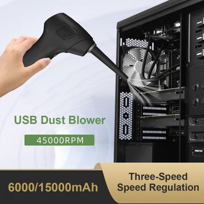 Handhold Wireless Air Duster for Computer Keyboard Air Blowe