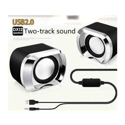 USB Wired Computer Speakers AUX Input USB Powered Bass Reinf
