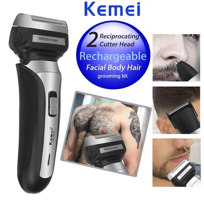 KEMEI Original 3 in 1 Electric Razor Floating Wireless Recha