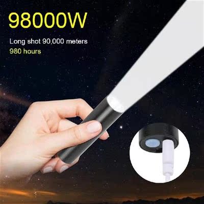Mini Rechargable LED Flashlight Torch 3 Lighting Mode