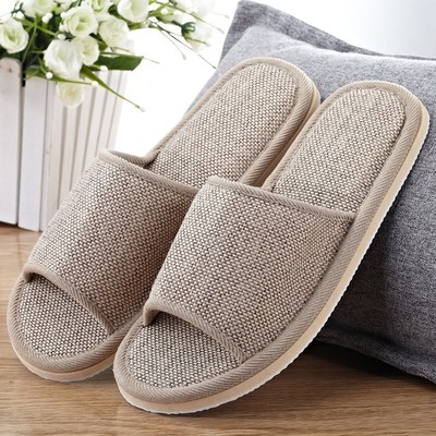 2020 Linen Shoes Women Household Slippers Indoor Floor Shoe