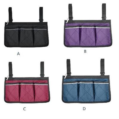 Wheelchair Side Bag Reflective Armrest Side Pouch Hanging