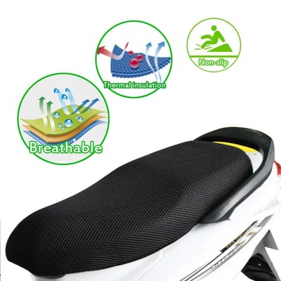 Motorcycle Scooter E-bike 3D Seat Cover Summer Sun Proof Non