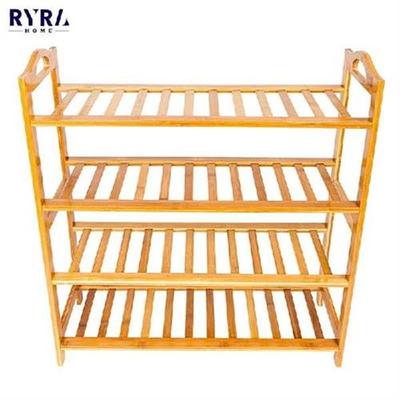 Bamboo Shoe Cabinet Shoes Organizers Space Saving Shoe Rack