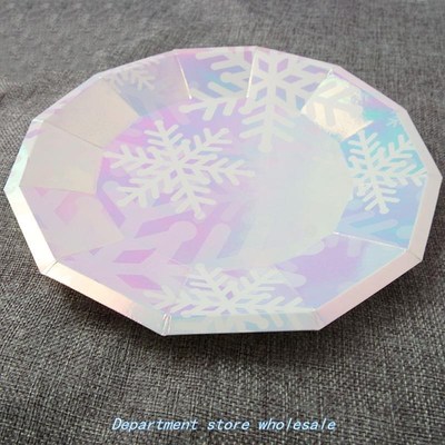 FantaSy SnowFlaKe DiSPoSaBle Plate 9inch Frozen KiDS BirthDa