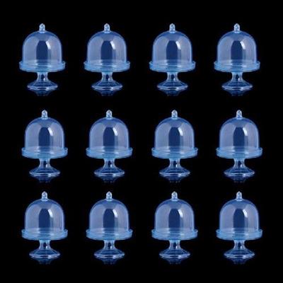 12pcs Chocolate Guests Clear Mini Candy Box Tray Modeling