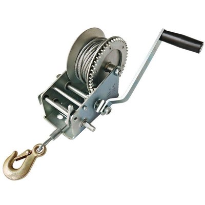 600lb Alloy Steel Cable Hand Winch Crank Gear Winch ATV Boat