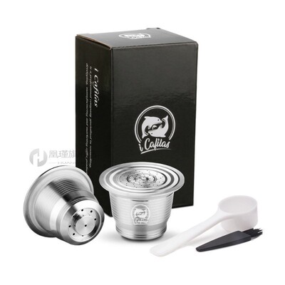 iCafilas Coffee Capsule  Nespresso Stainless Steel Coffee Ca