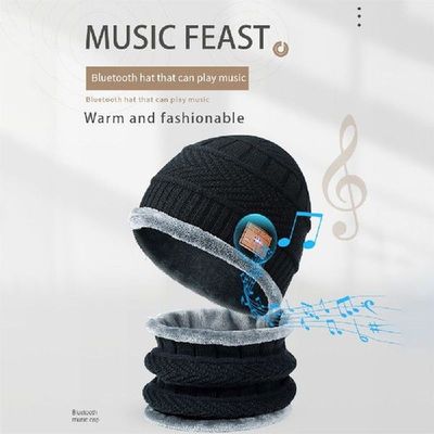 Kebidu 2 in 1 Winter Bluetooth V5.0 Headset Headband Warm