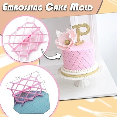 1PC Diamond Sugar Paste Gum Icing Baking Fondant Cake Mold E