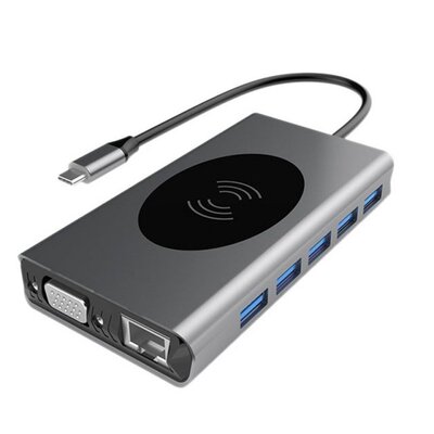 14 In 1 HUB Mulitfunction USB Type C Adapter Docking Station