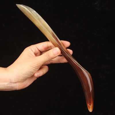 Natural horn shoehorn non-solid wood artifact shoe extractor