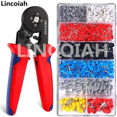 Lincoiah 1250pcs/Box Wire Terminal Crimp Connector Insulated