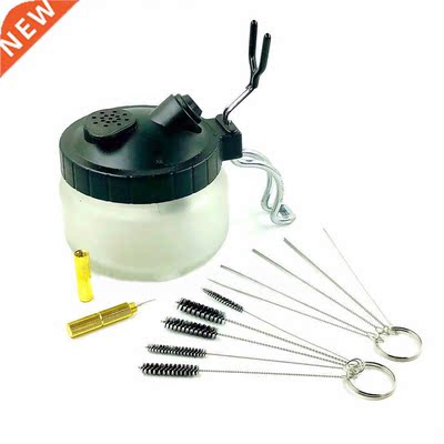Airbrush Cleaning Pot Stabilizer Glass Jar Bottles Holder Pa