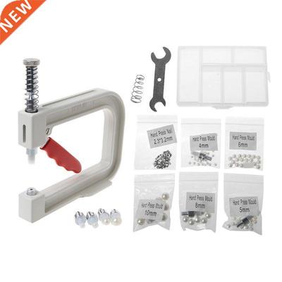 1 Set Manual Beading Machine Clothes Cap Pearl Bead Rivet Cr