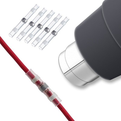 5pcs Wire terminals Heat Shrinkage Butt Crimp Terminal Water