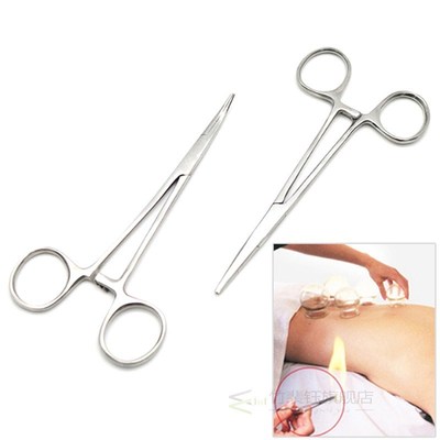 Hemostatic Clamp Forceps Straight & Curved Tweezers Medi