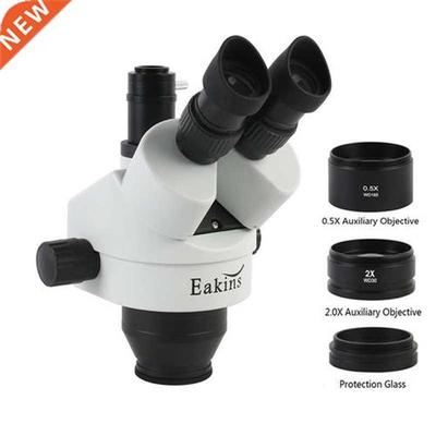 7X-45X Continuous Zoom Simul Focal Trinocular Stereo Microsc