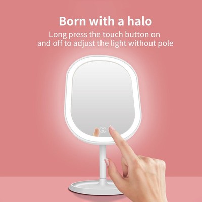 Makeup Mirror 20 LEDs Cosmetic Mirror 180 Degree Rotary Batt