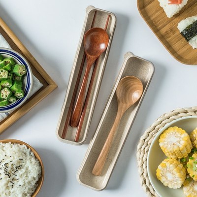 筷子,勺子Chopsticks box, cutlery, chopsticks and spoon set