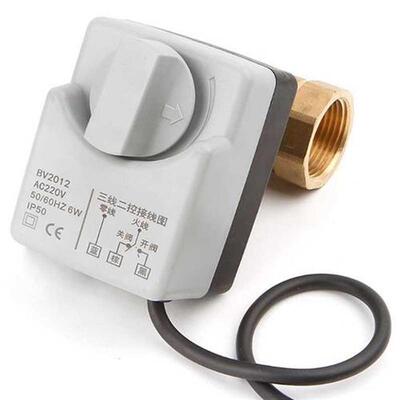 Ac220V 2 Way  Wires Motorized Ball Valve Electric Actuator