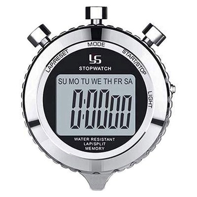 YS Digital Stopwatch Timer Metal Stop Watch with Backlight,