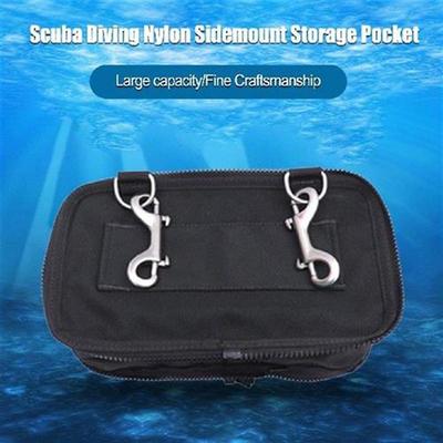Mini Scuba Diving Side Mount Storage Pocket Bag Stainless