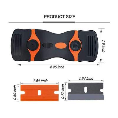 10PCS/20pcs Razor Blade Wrap Sticker Plastic Scraper Ceramic