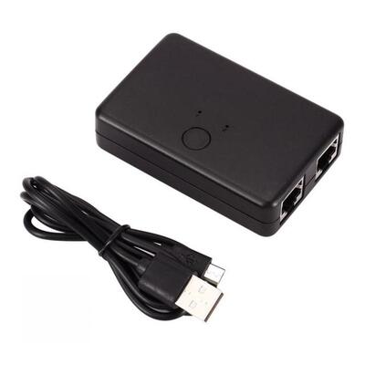 2 Port RJ45 Network Switch Box Dual 2 Way Port HUB Ethernet