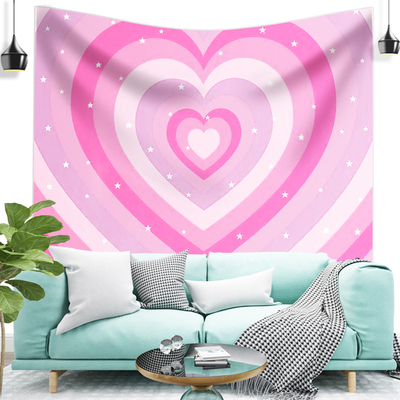 Y2k pink aesthetic tapestry Mosaic Style Hippie Boho Wall Ta