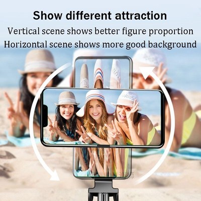 Bluetooth-Compatible Selfie Stick Mobile Phone Holder Handle