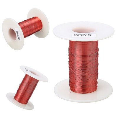 Mayitr Magnet Wire 100m*0.2mm QA Enameled Copper Wire Red Ma