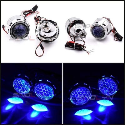 Headlight Lenses 2.5 Honeycomb Bixenon Lens HID Projector De