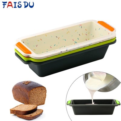 Rectangular Silicone Bread Pan Mold Toast Bread Mold Cake Tr