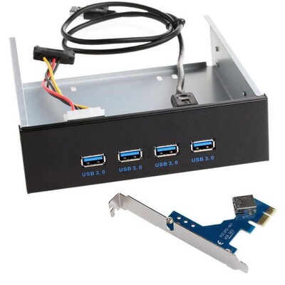 4 Ports USB 3.0 Front Panel Splitters HUB USB 3.0 PCI Expres