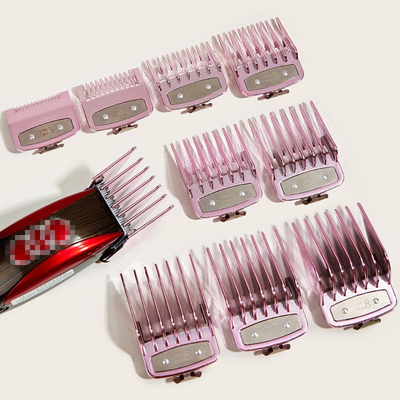 10Pcs ABS Rose goldHair Clipper Guide Comb Set for Hair