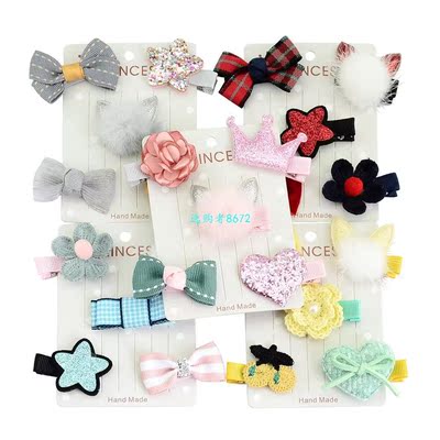 10 Pcs 5 Colors Children Baby Girl Toddler Rabbit ears Shape
