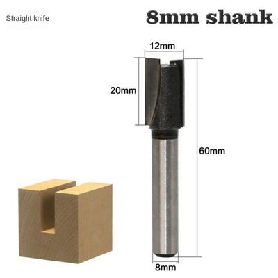 1PCS 8mm Shank wood router bit Straight end mill trimmer cle