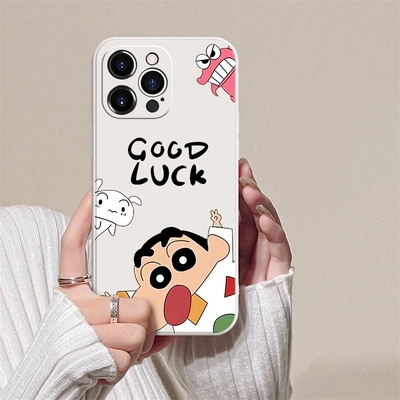 ins风创意可爱蜡笔小新镜头全包防摔手机壳适用苹果iPhone161514vivox90华为nova10红米k60OPPOreno9小米13