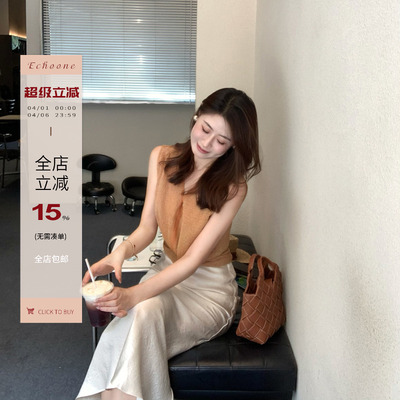 定制高品干爽针织交叉绑带背心