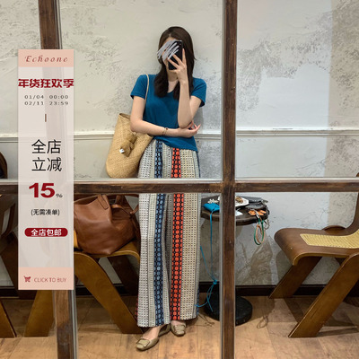 Echoone天丝亚麻长裤