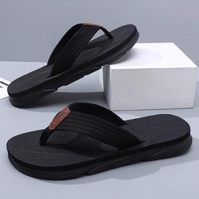 潮牌时尚人字拖秋季男士休闲夹脚百搭防滑耐磨青少年防滑软底拖鞋