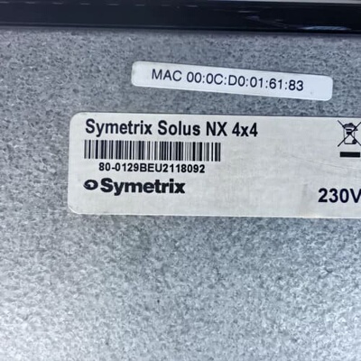 议价Symetrix Solus NX 4x4音频处理器，可维修